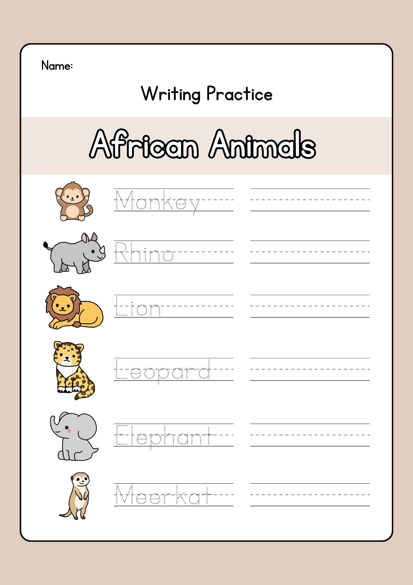 Fun and Effective Vocabulary Writing Worksheets for kids - Gift Ideass