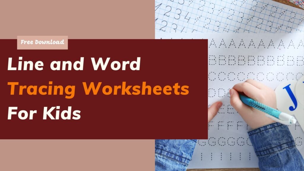 20 Line and Word Tracing Worksheets For kids - Gift Ideass