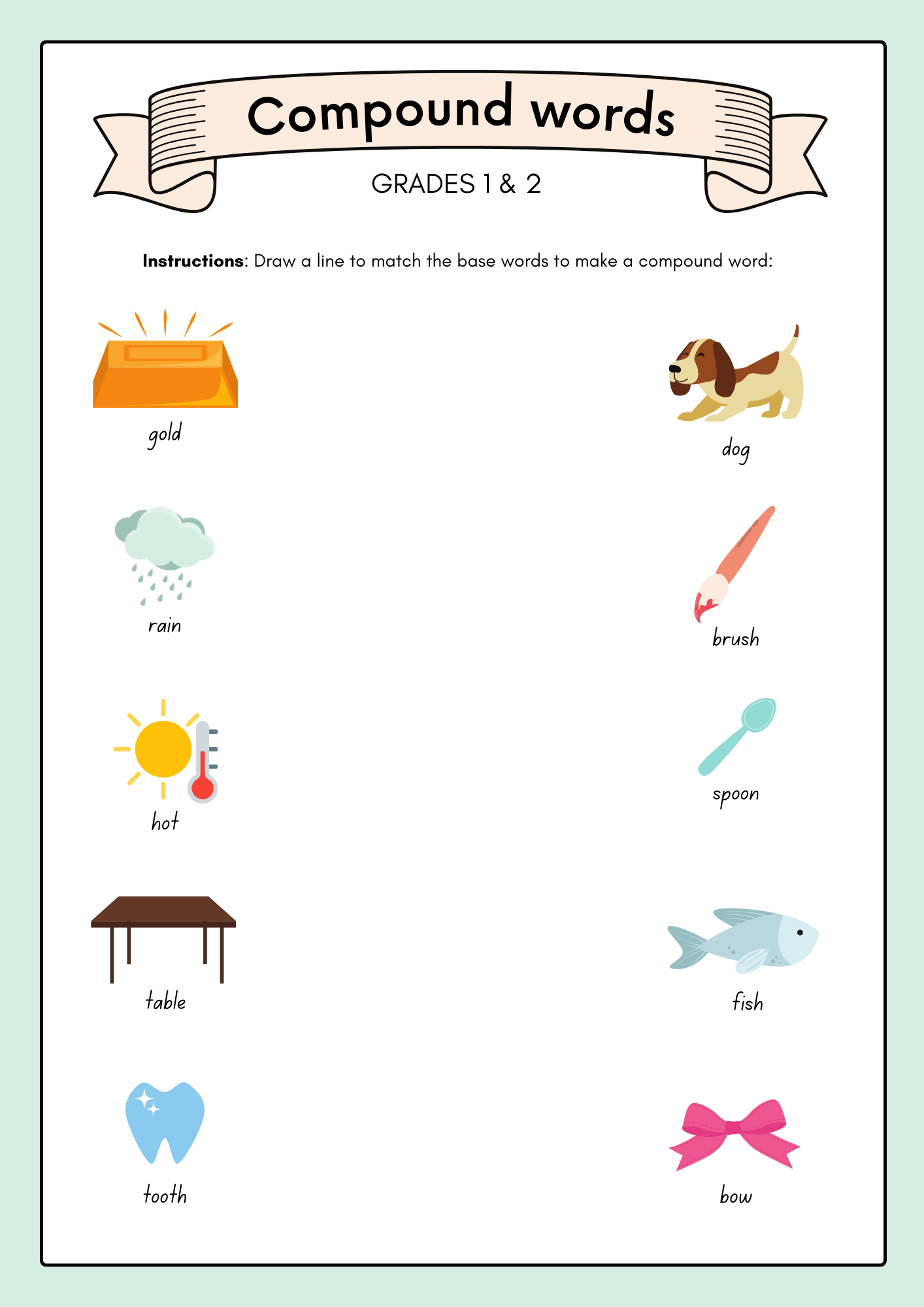 Enhance Learning with Fun Counting and Vocabulary Worksheets for Kids ...
