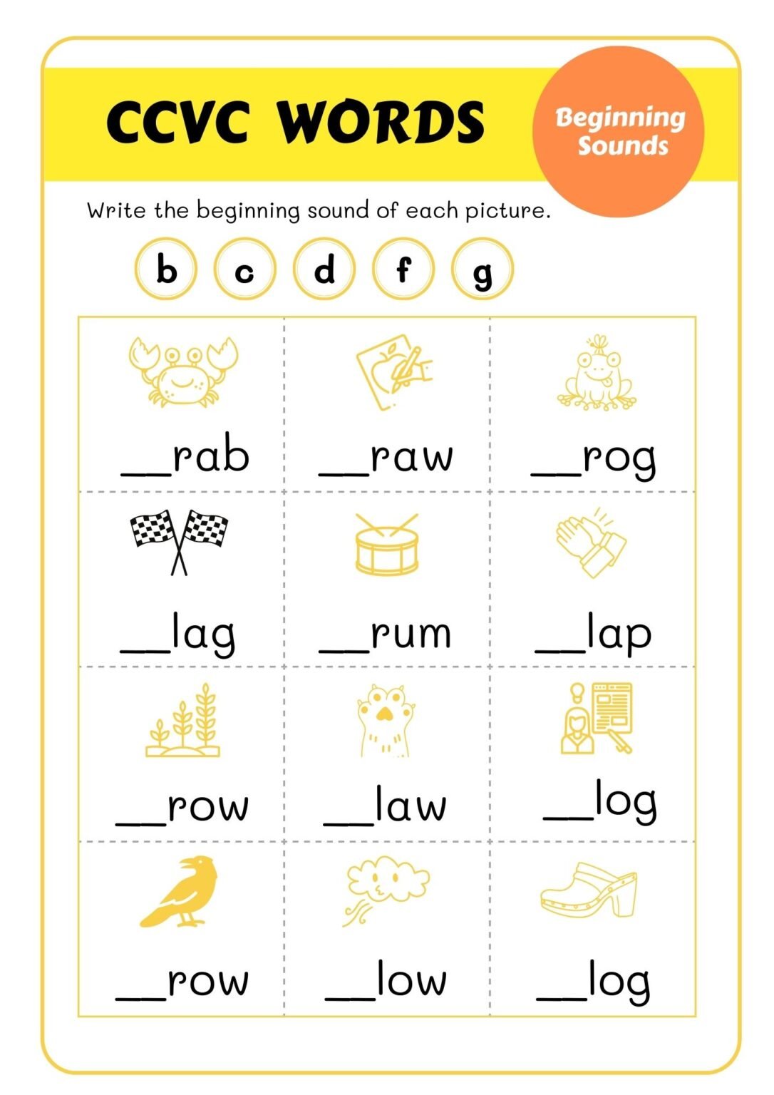 Fun Missing Letters Vocabulary Worksheet for Kids - Gift Ideass