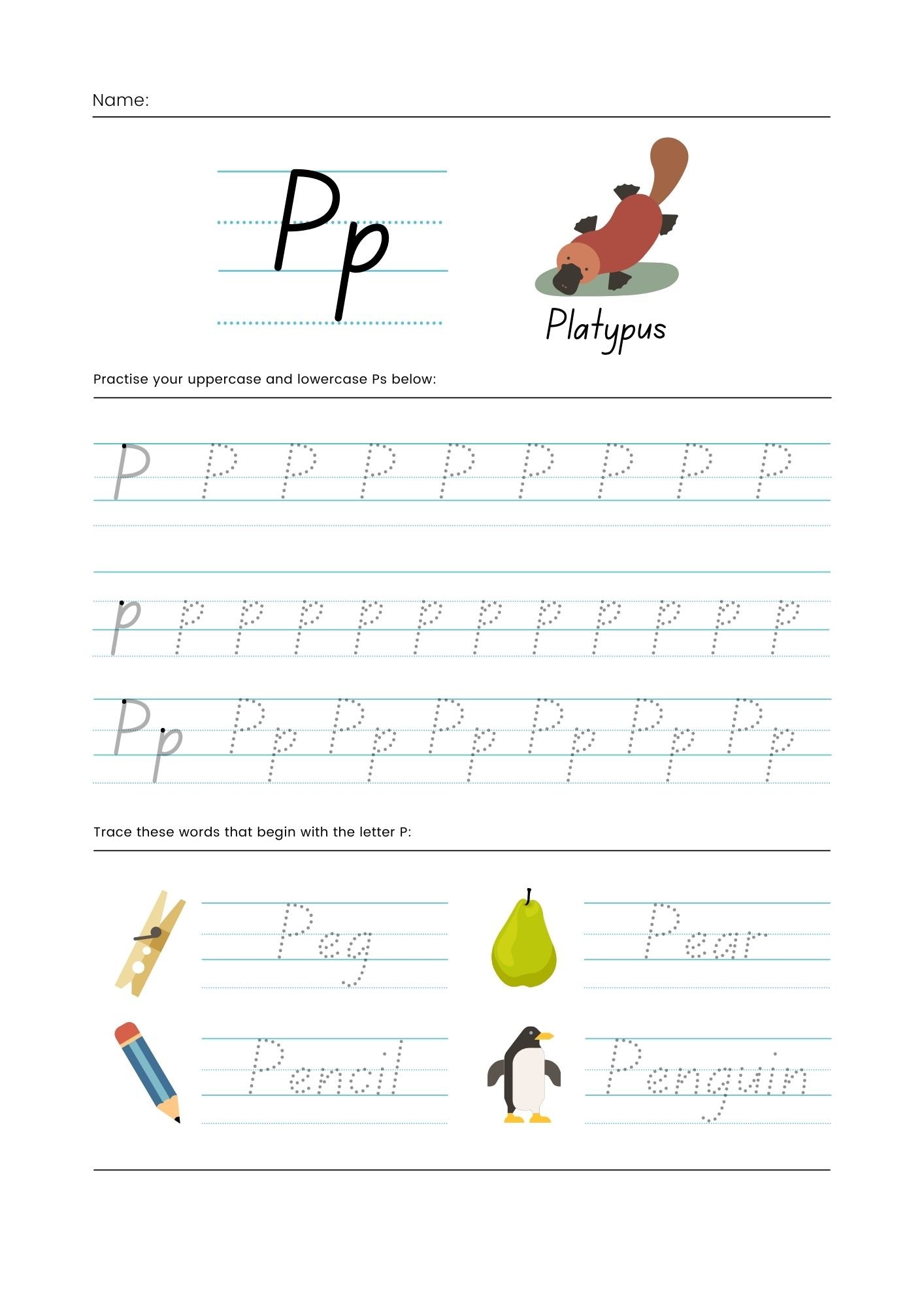 Free Printable ABC Tracing Worksheet for Kids: Fun Alphabet Learning ...