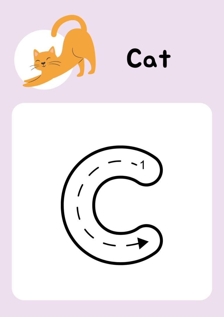 Fun Animals Alphabet Uppercase Tracing Worksheets for Kids - Gift Ideass