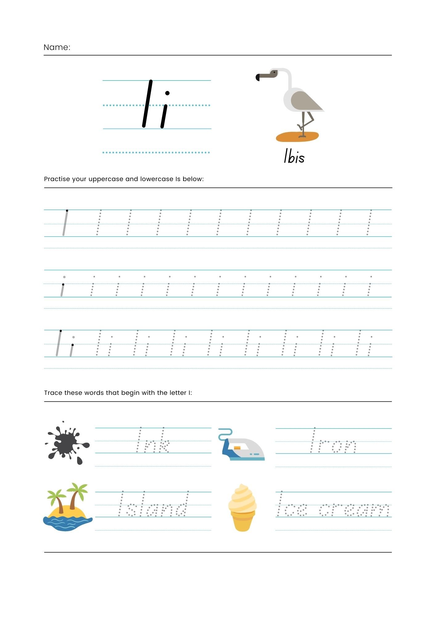 Free Printable ABC Tracing Worksheet for Kids: Fun Alphabet Learning ...