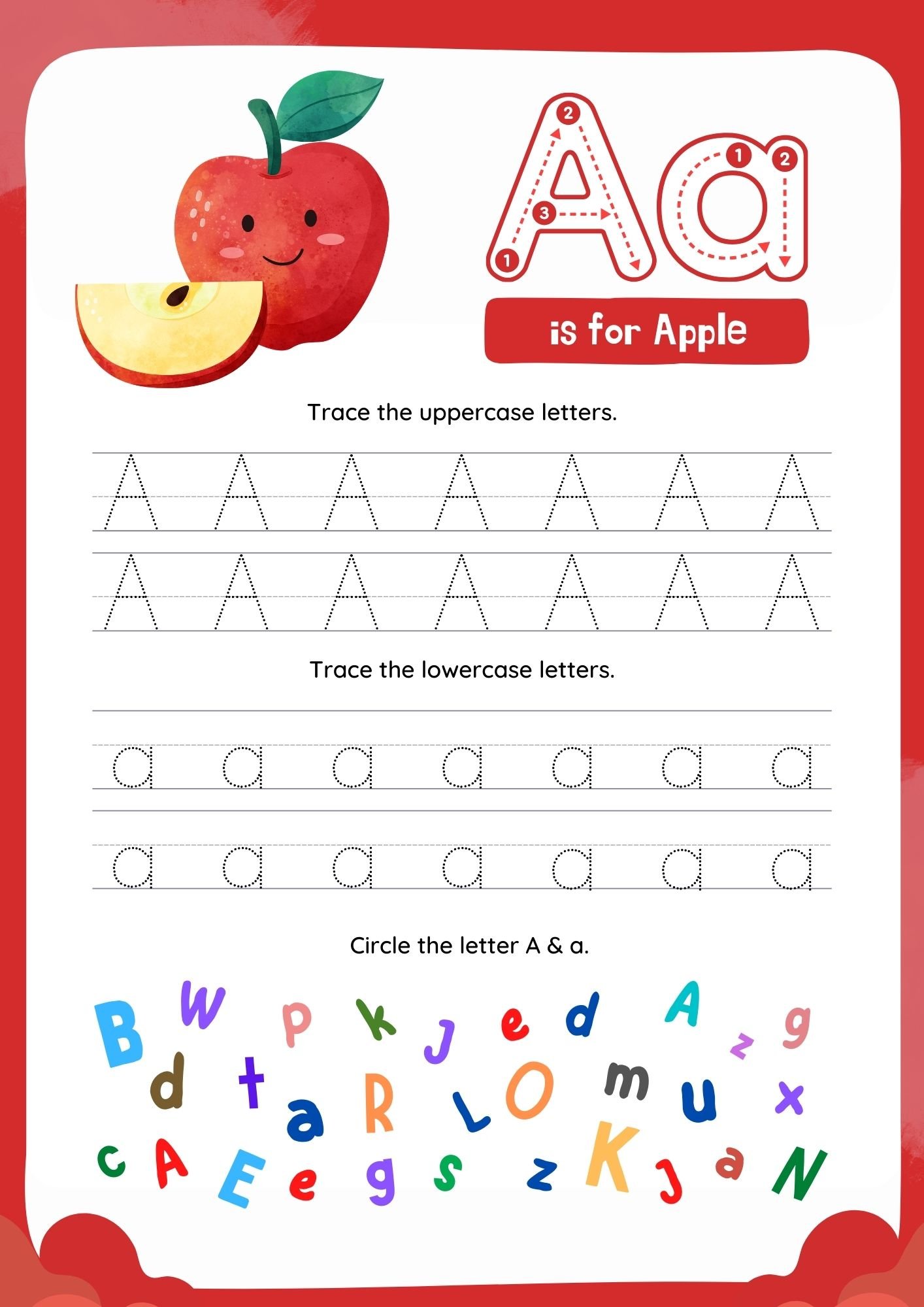 Tracing Letter Alphabets Worksheets for Kids - Fun and Easy Learning ...
