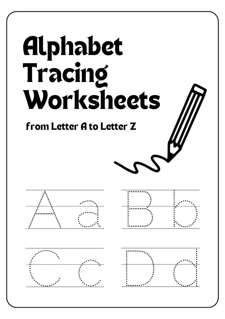 Free Alphabet Tracing Worksheets for Kids: Fun and Easy Letter Practice ...