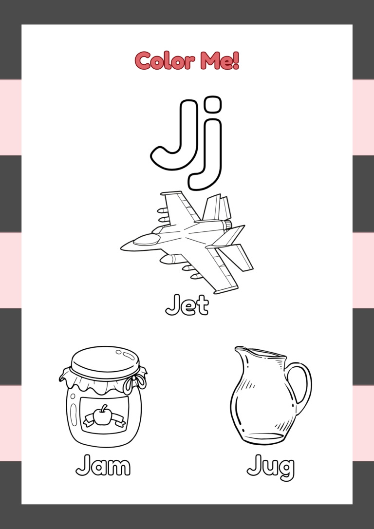 ABC Coloring Worksheet for Kids | Fun Alphabet Learning Activities (26 ...