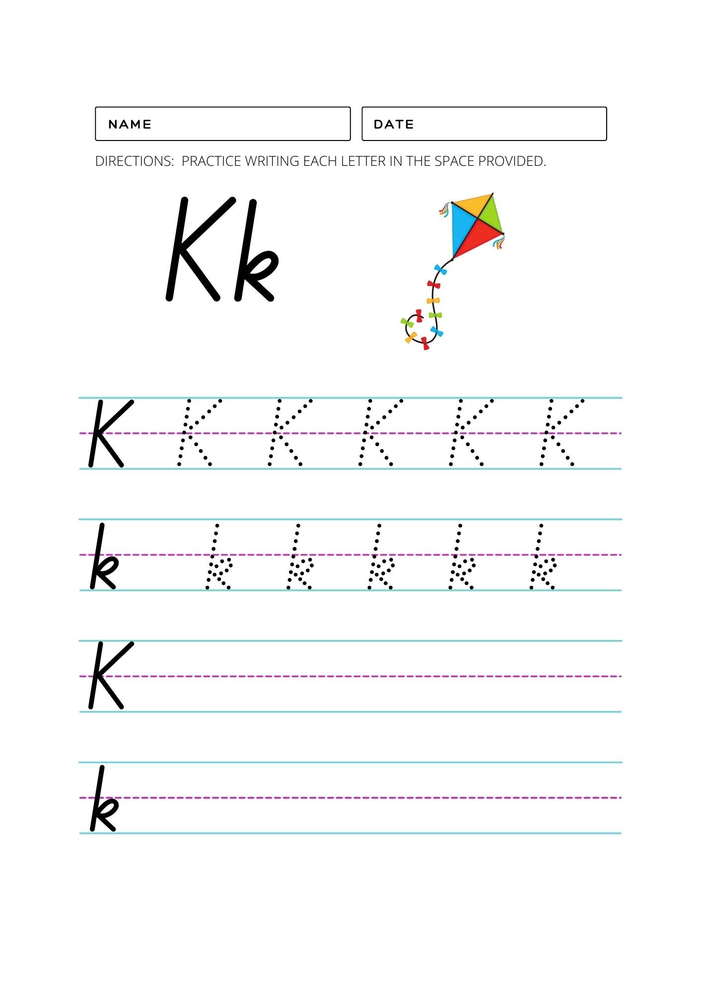 A-Z Writing Practice Worksheets for Kids: Fun and Educational ...