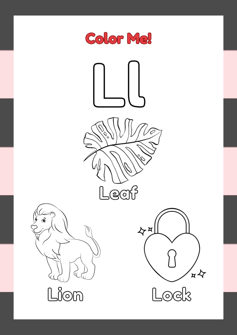 ABC Coloring Worksheet for Kids | Fun Alphabet Learning Activities (26 ...