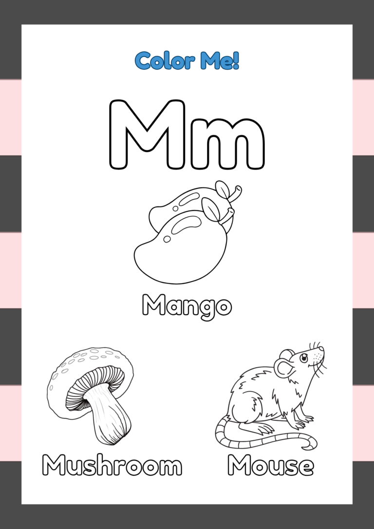 ABC Coloring Worksheet for Kids | Fun Alphabet Learning Activities (26 ...