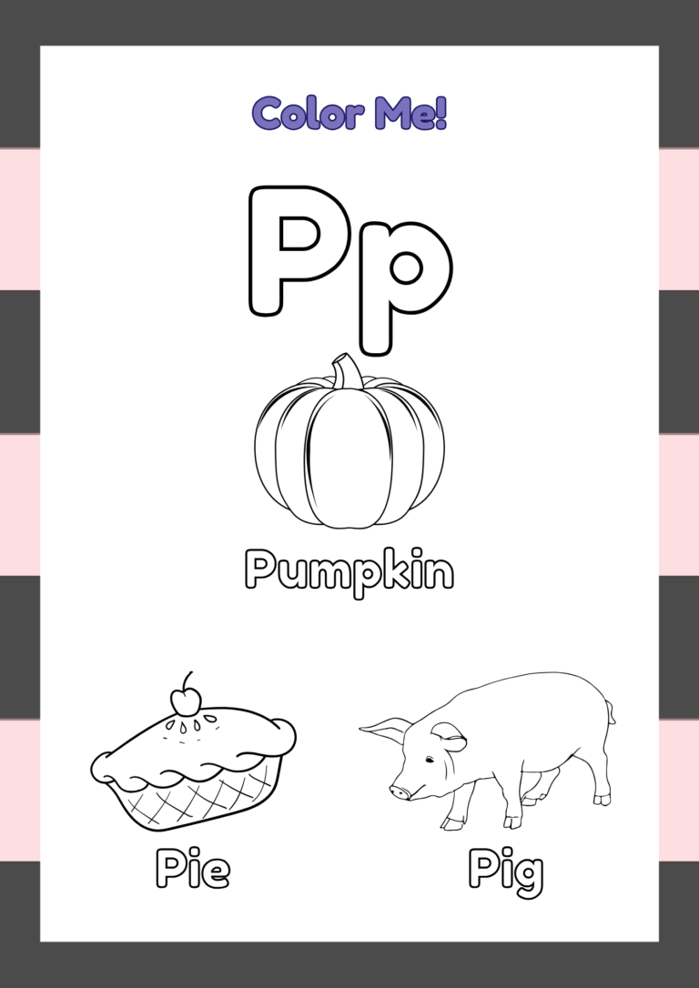 ABC Coloring Worksheet for Kids | Fun Alphabet Learning Activities (26 ...