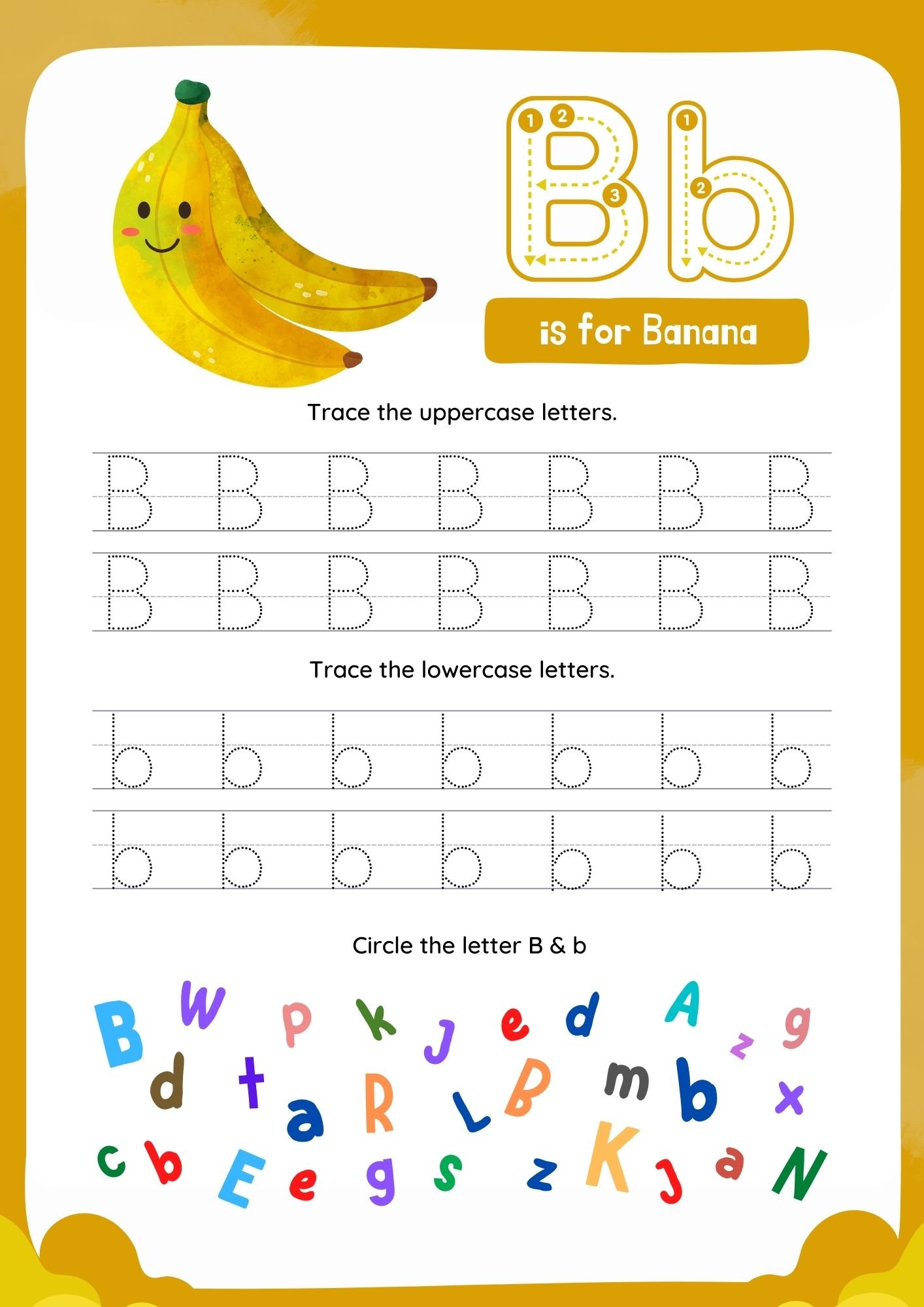Tracing Letter Alphabets Worksheets for Kids - Fun and Easy Learning ...