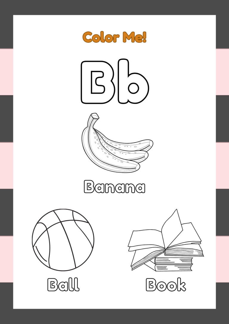 ABC Coloring Worksheet for Kids | Fun Alphabet Learning Activities (26 ...