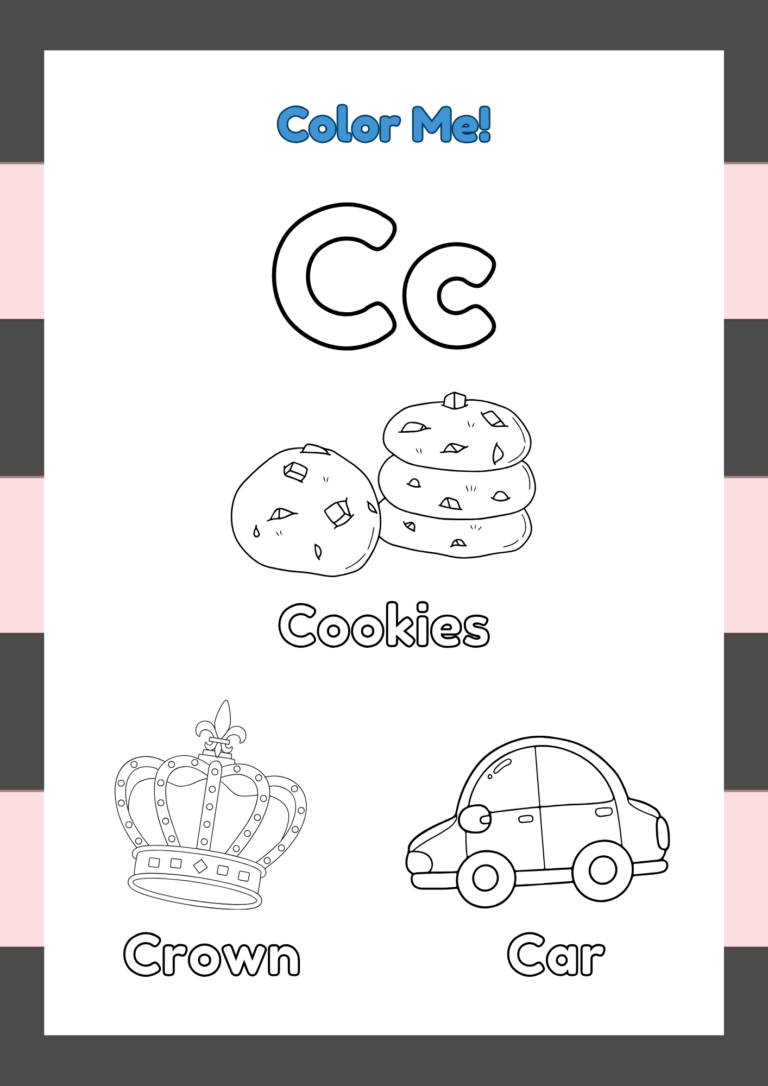 ABC Coloring Worksheet for Kids | Fun Alphabet Learning Activities (26 ...