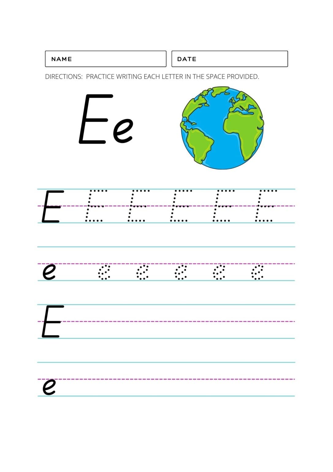 A-Z Writing Practice Worksheets for Kids: Fun and Educational ...