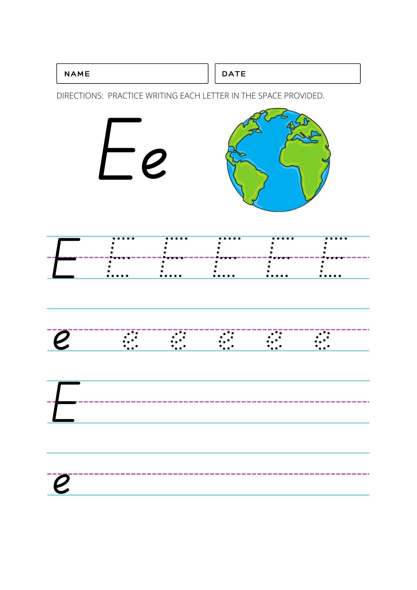 A-Z Writing Practice Worksheets for Kids: Fun and Educational ...