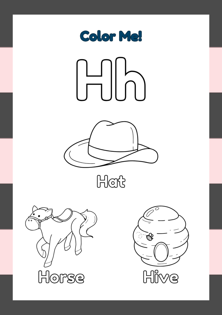 ABC Coloring Worksheet for Kids | Fun Alphabet Learning Activities (26 ...