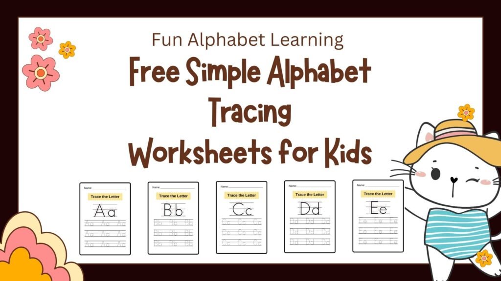 Free Simple Alphabet Tracing Worksheet (26 Pages) - Gift Ideass