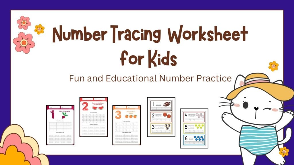 Fun and Educational Number Tracing Worksheets for Kids (16 Pages ...