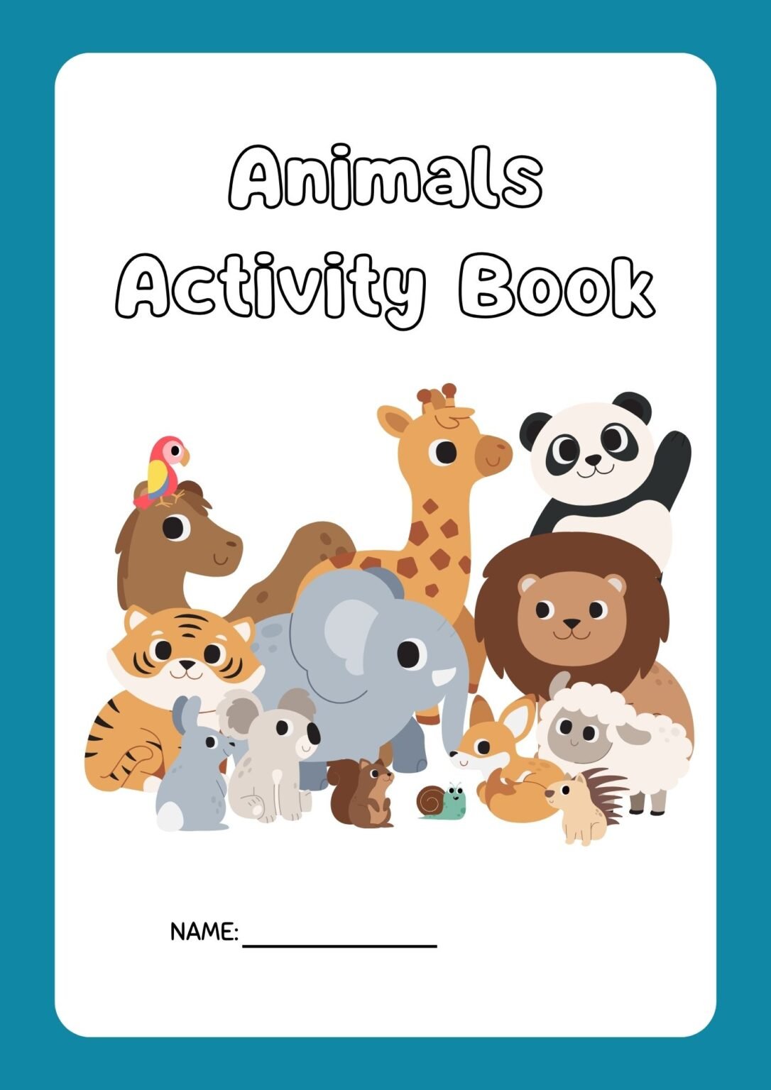 Fun Animals Activity Printable Worksheet for Kids - Gift Ideass
