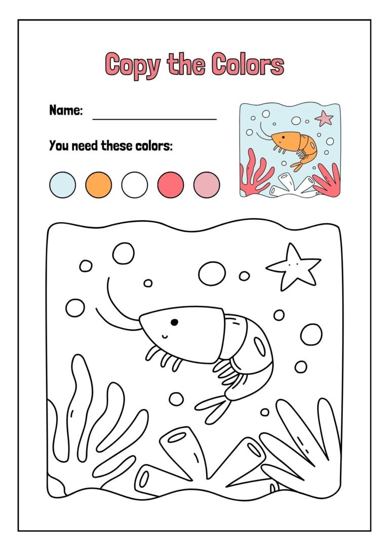 Fun Coloring Activity Worksheets for Kids - Gift Ideass