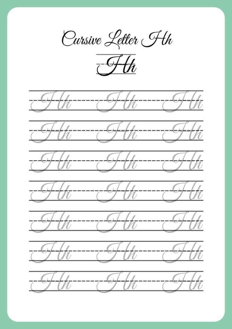 Fun Cursive Letters Handwriting Worksheet for kids - Gift Ideass