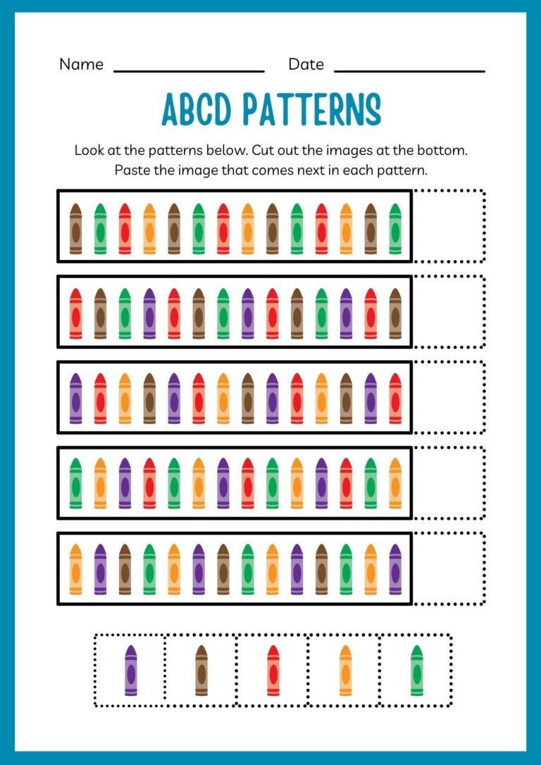 Fun Kindergarten Math Patterns Worksheets Gift Ideass