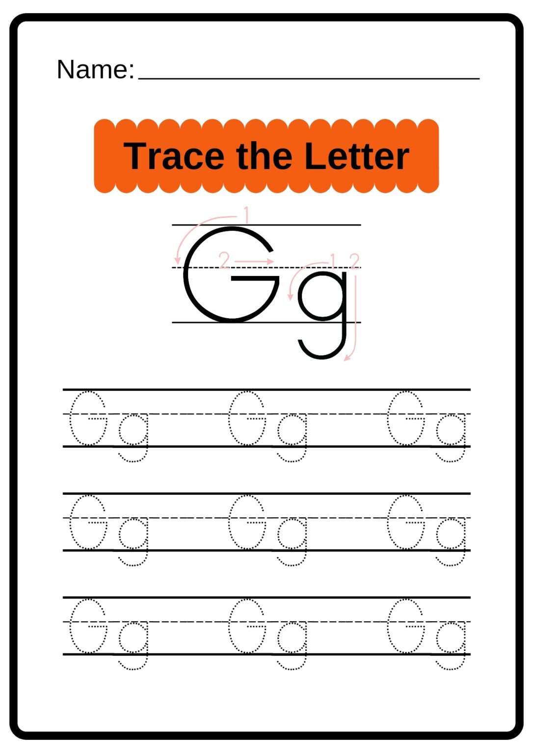 Simple Alphabet Tracing Worksheet for Kids – Fun and Engaging Learning ...