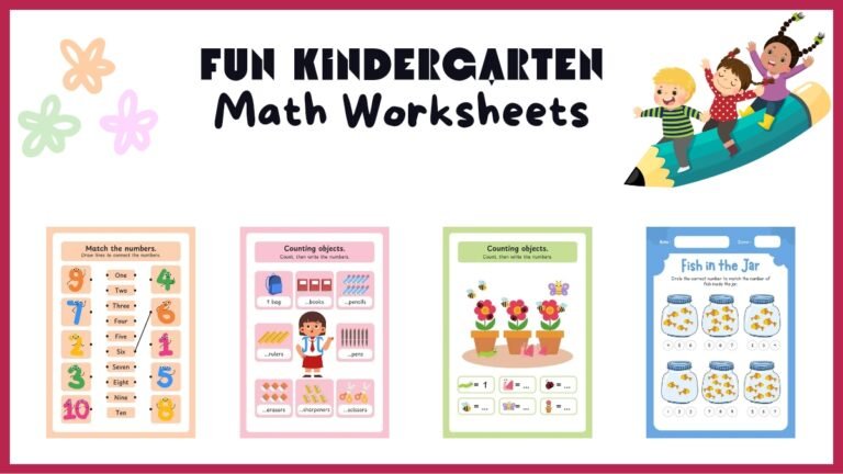 Fun Math Worksheets for Kids: Boost Learning with Engaging Activities ...