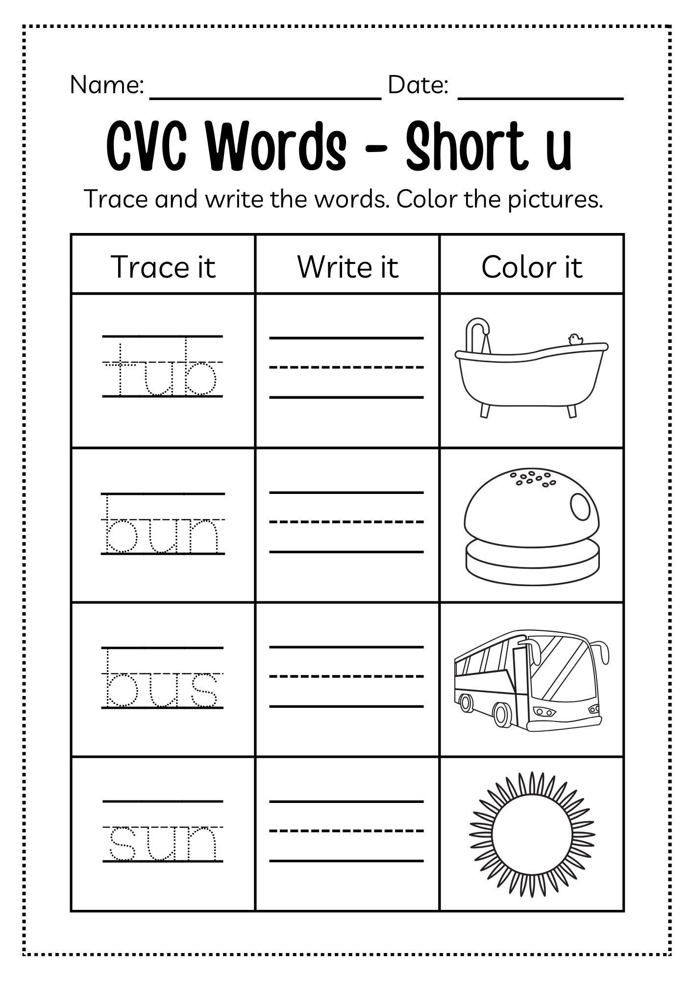 CVC Words Worksheets for Kids: Boosting Early Reading Skills - Gift Ideass