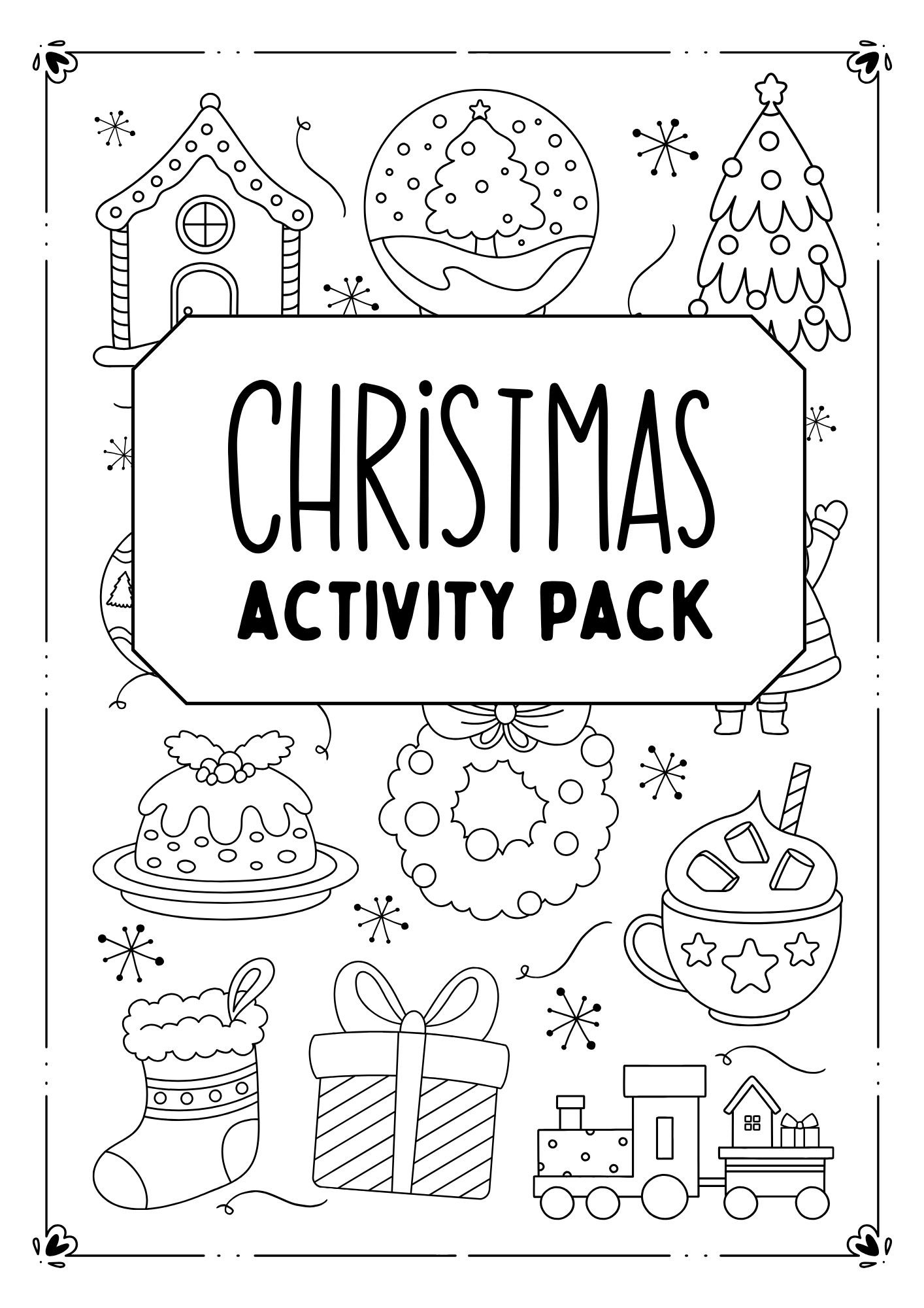 Christmas Activity Pack Worksheet for Kids - Fun and Learning Combined ...