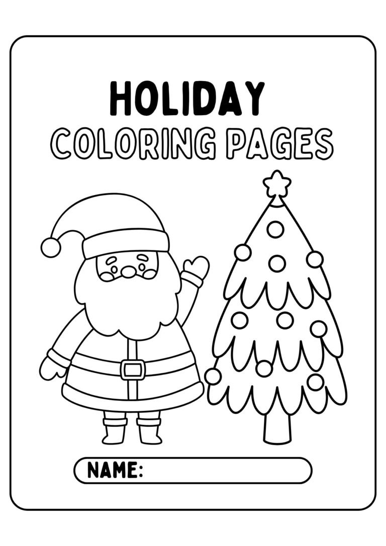 Fun Christmas Holiday Coloring Worksheets for Kids - Gift Ideass
