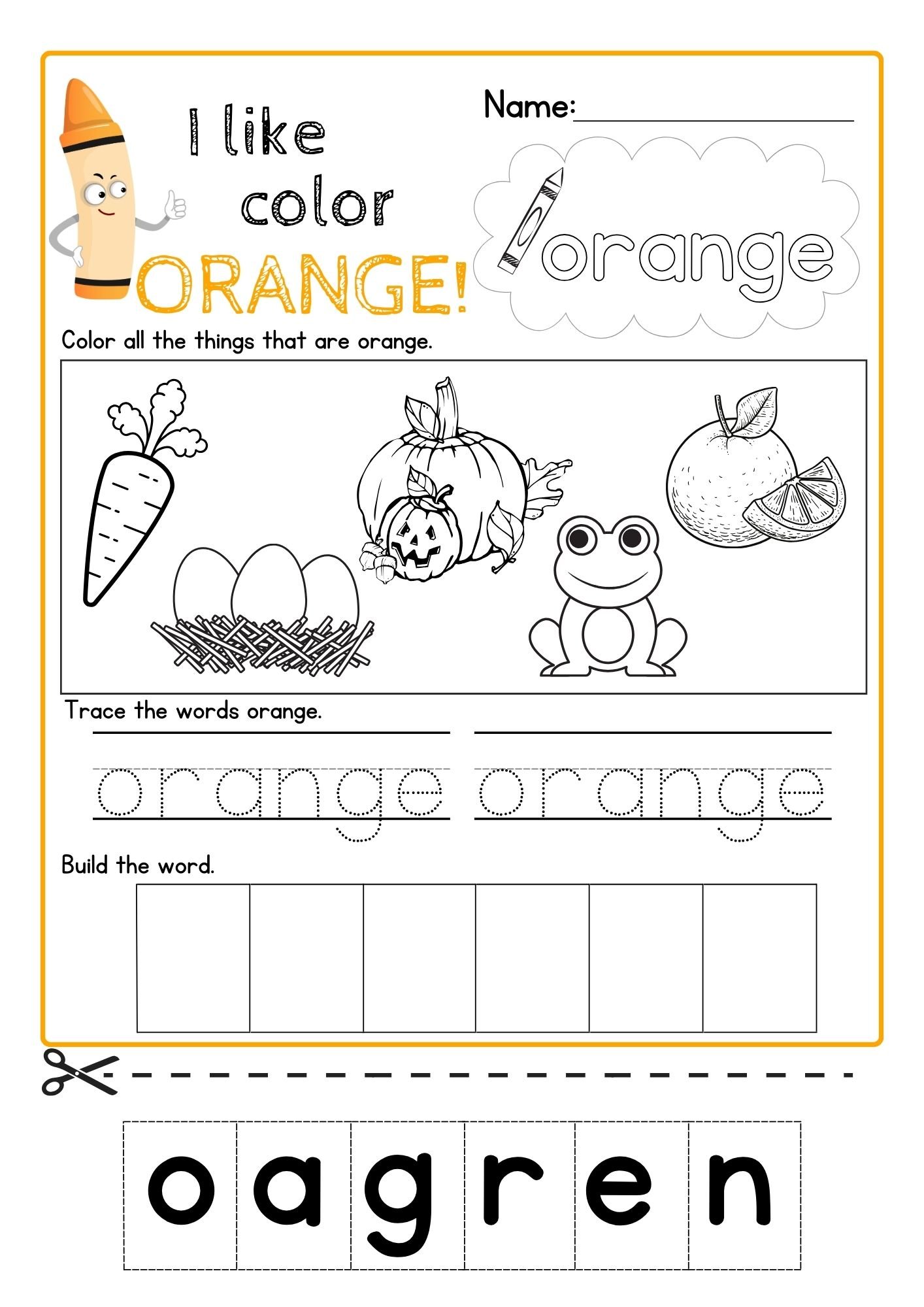Fun and Easy Colors Worksheet for Kids—Boost Vocabulary and Learning ...