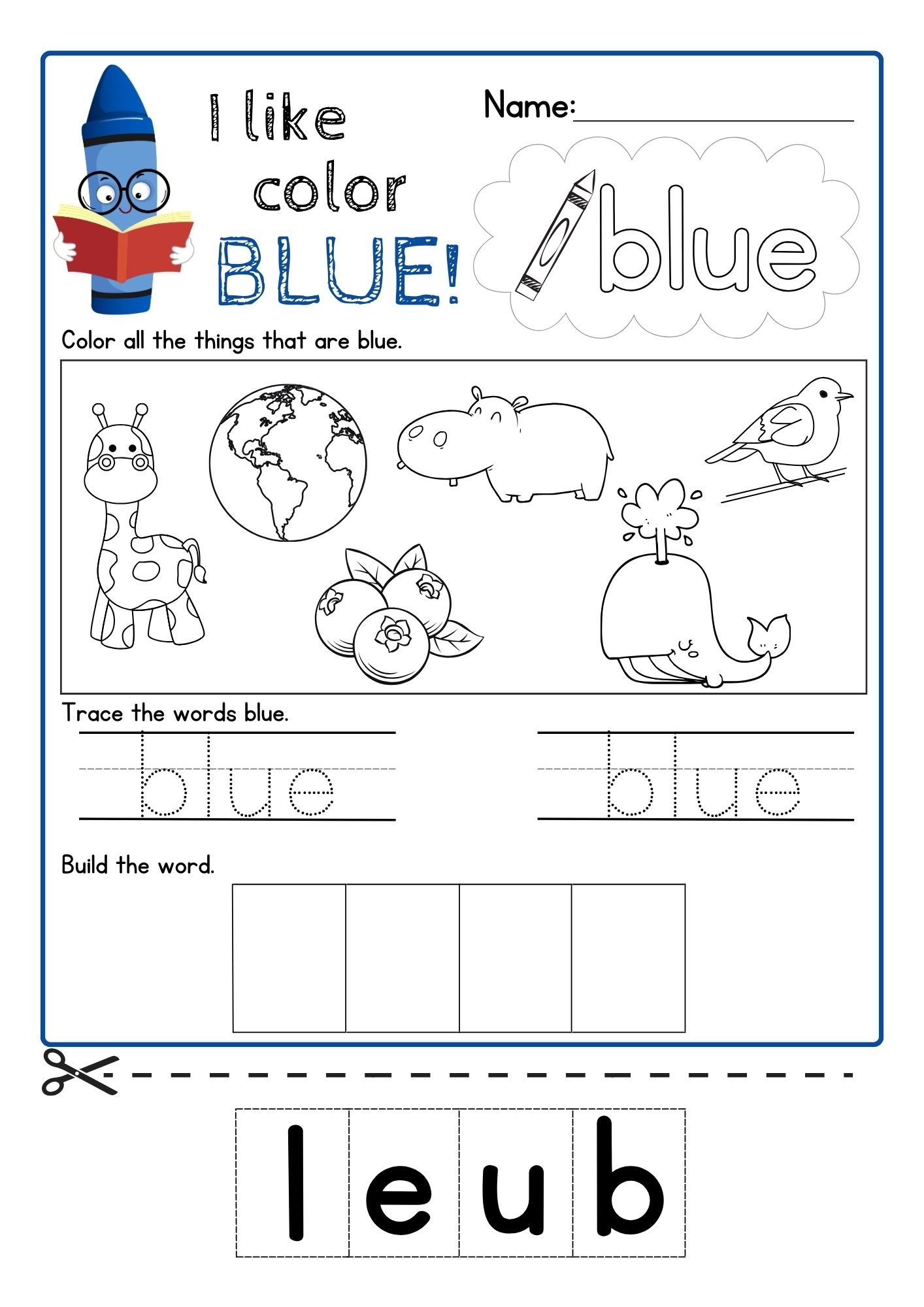 Fun and Easy Colors Worksheet for Kids—Boost Vocabulary and Learning ...