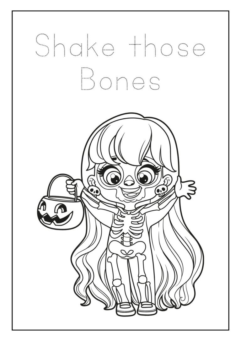 Halloween Affirmations Coloring Worksheets - Gift Ideass