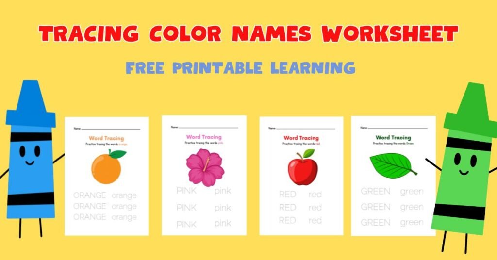 Fun and Easy Colors Worksheet for Kids—Boost Vocabulary and Learning ...